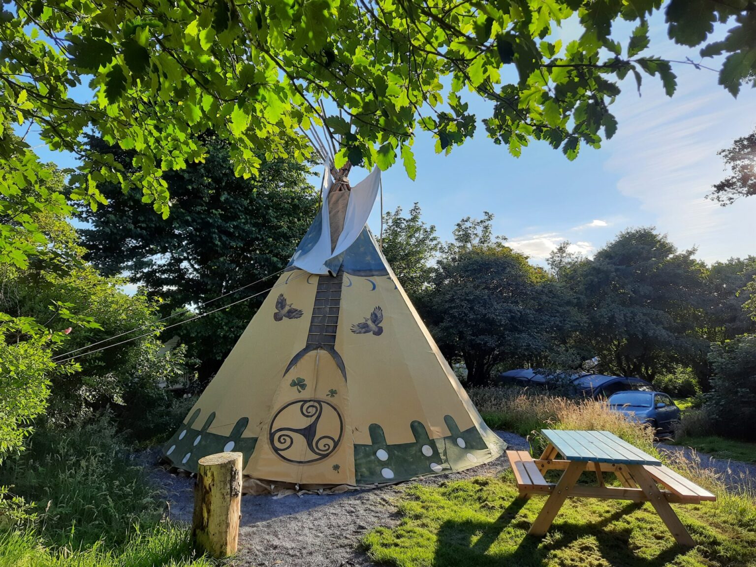 The Tipi Lodges | Dunbeacon Camping and Glamping